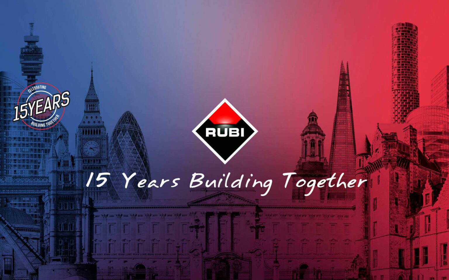RUBI UK and Ireland, 15 Years Building Together
