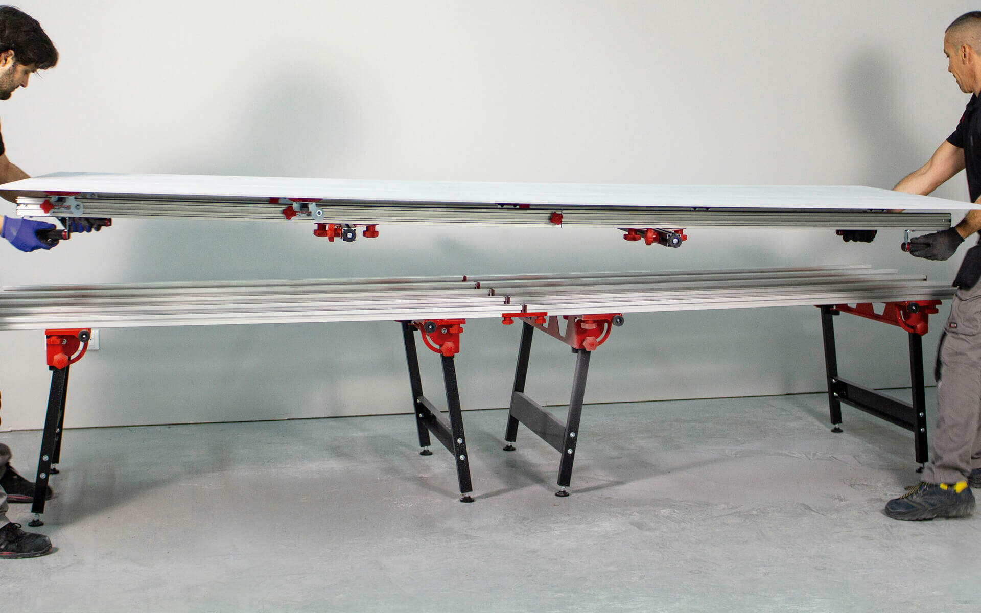 What is the large format and what is the SLAB SYSTEM range about?