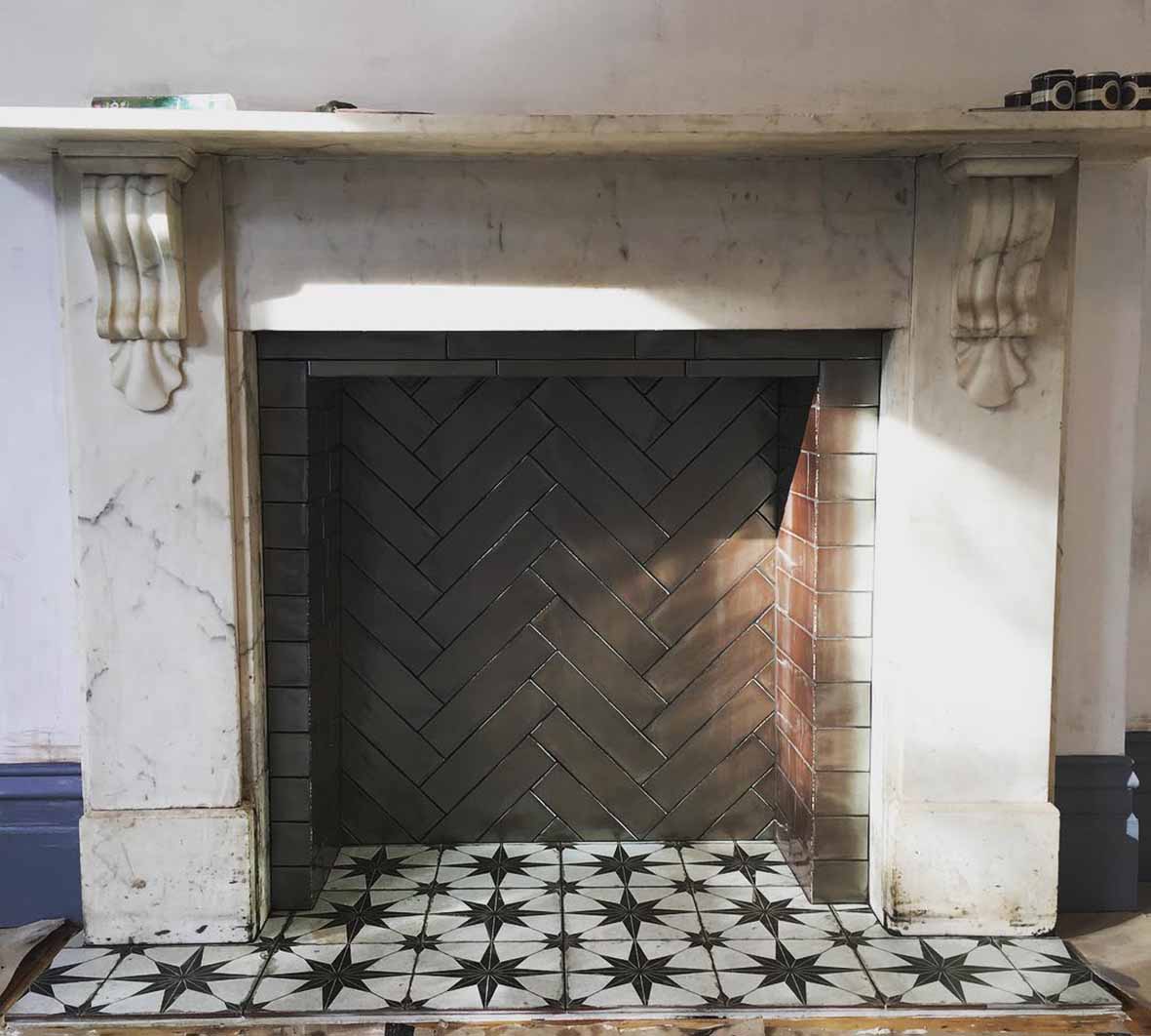 Fireplace Tiles - Ideas and Patterns